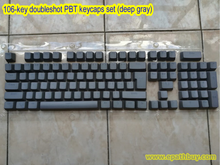 Doubleshot PBT keycaps set - 104/106 keys ( multi colors optional ...