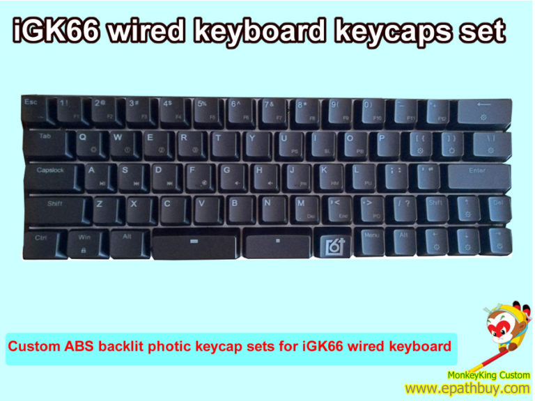 Custom RGB backlit mechanical keyboard keycaps set for 66-key iGK66 ...