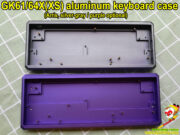 Custom aluminum keyboard case for GK61XS, GK64XS 60% mechaical keyboards