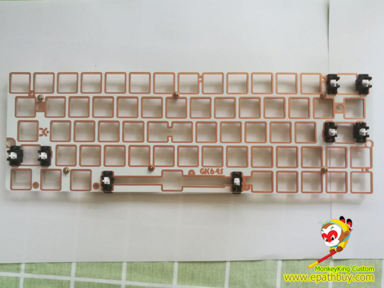 iGK64(GK64) fiber glass plate w/ stabilizer (Gateron Taiji satellite ...