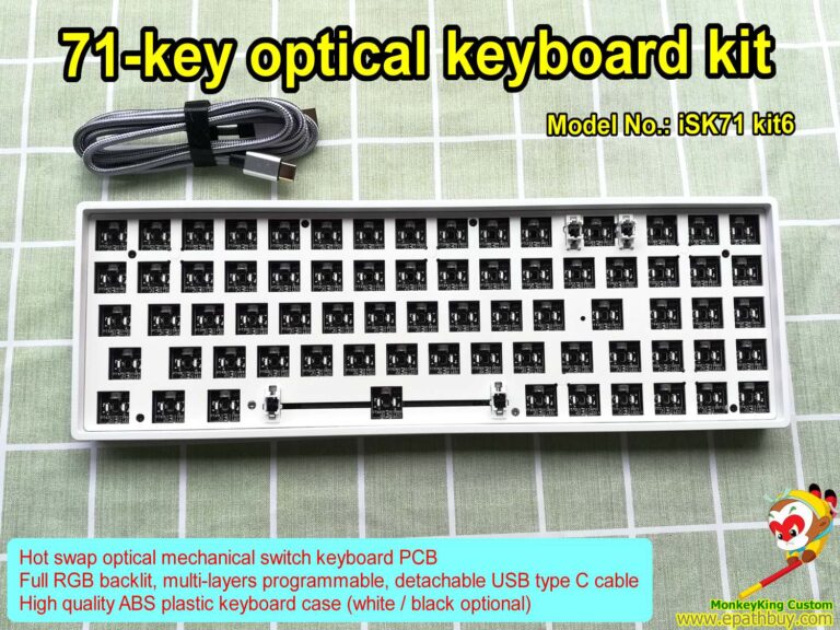 Optical key switch keyboard kit, 70% 71 keys optical mechanical switch ...