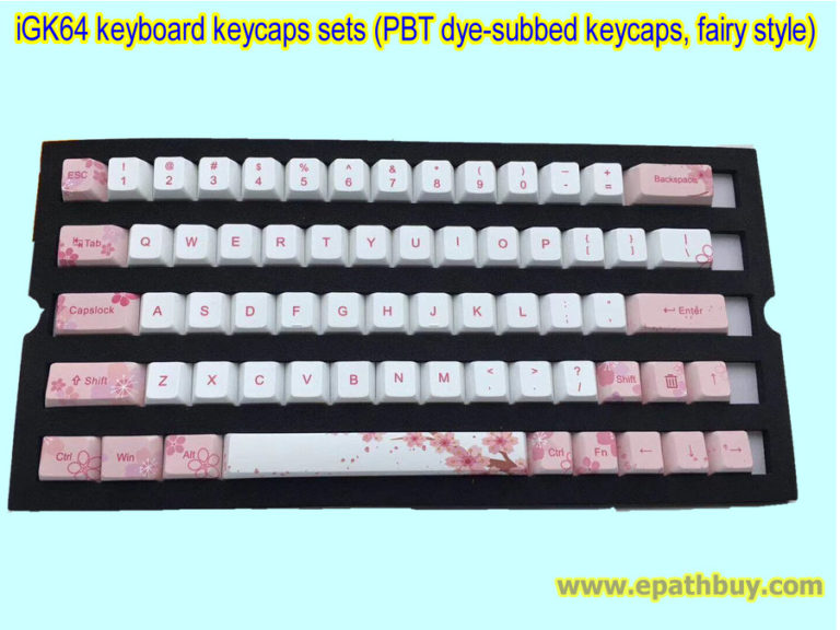 iGK64 (GK64 ) keycaps sets (photic ABS keycaps, PBT dye-subbed keycaps ...