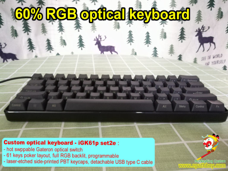 60% optical keyboard, buy custom portable optical gaming rgb mechanical ...